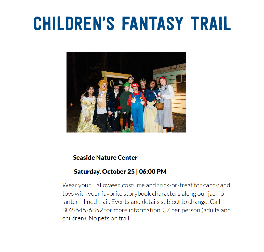Children's Fantasy Trail at Cape Henlopen State Park | Lewes Chamber of ...