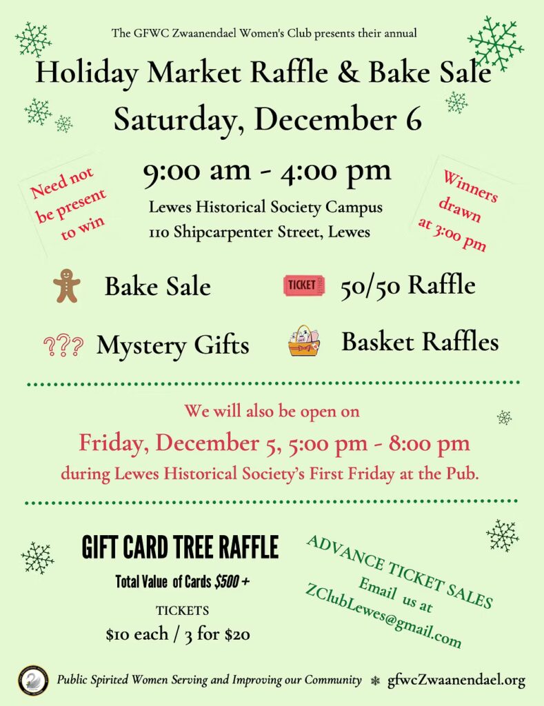 Holiday Village & Market Raffle & Bake Sale | Lewes Chamber of Commerce